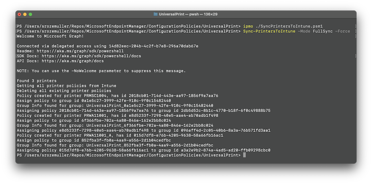 Intune Printer Deployment: Universal Print Policy Removal & Automation
